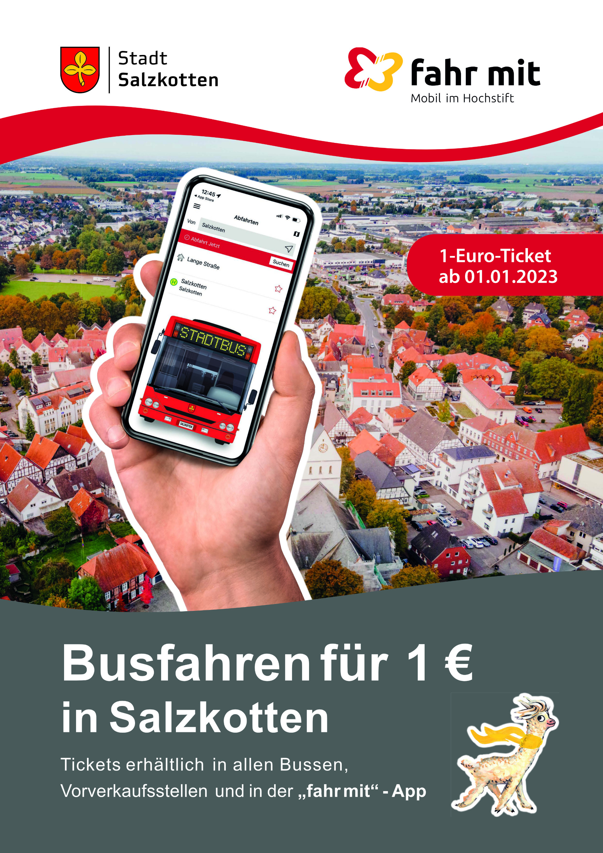 Ab dem 1. Januar 2023 in Salzkotten für 1 € mit dem Bus fahren - Stadt ...